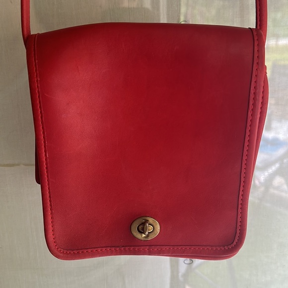 Coach | Bags | Vintage Red Leather Coach | Poshmark